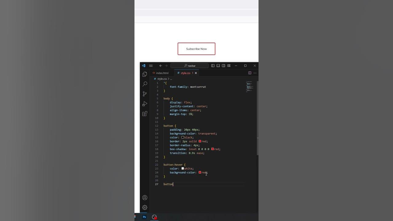 Create Website Button On Hover Using Html Css Codegeniushub Html Css Short Youtube