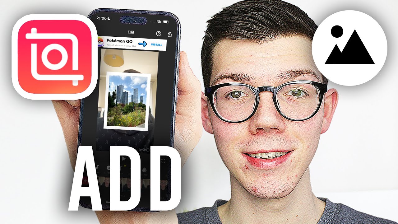 How To Add Photo On Video In Inshot - Full Guide - YouTube