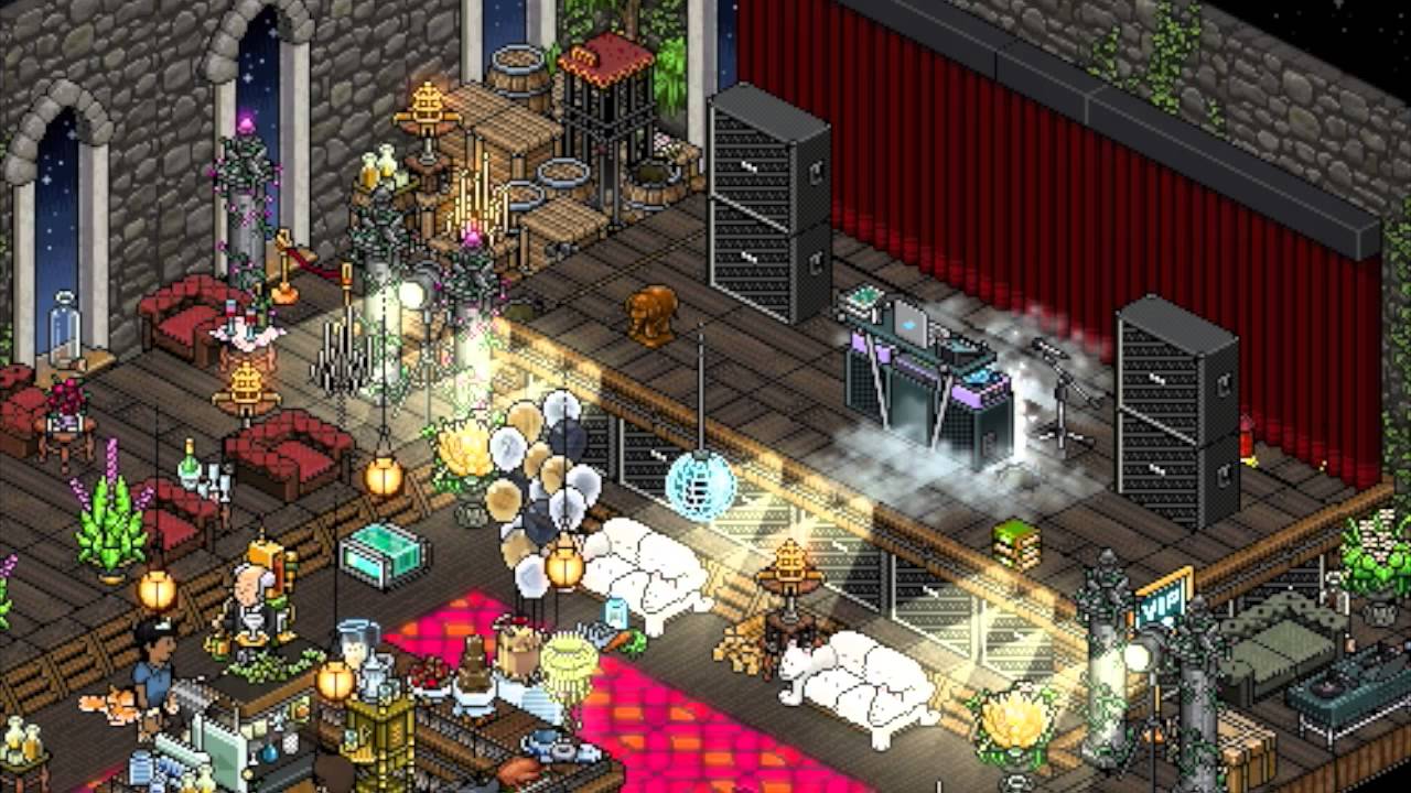 Habbo Roomdesign: New Year's Eve party - YouTube