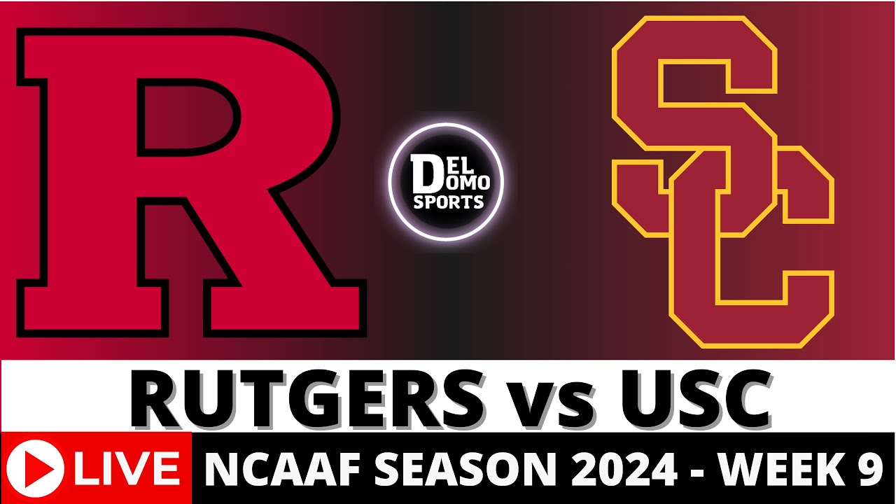 RUTGERS VS USC LIVE 🏈 NCAAF COLLEGE FOOTBALL GAME SCORE Play-by-Play ...