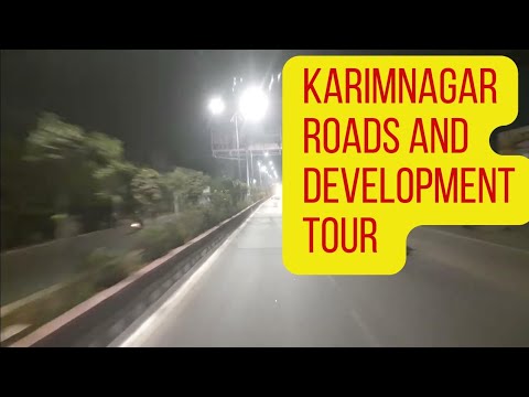 Karimnagar roads and development tour | clean and green roads in ...