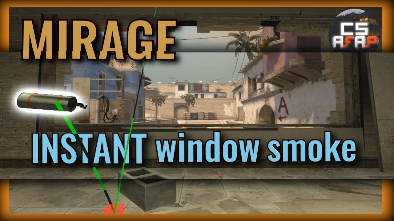 MIRAGE: INSTANT window smoke | CS afap - YouTube
