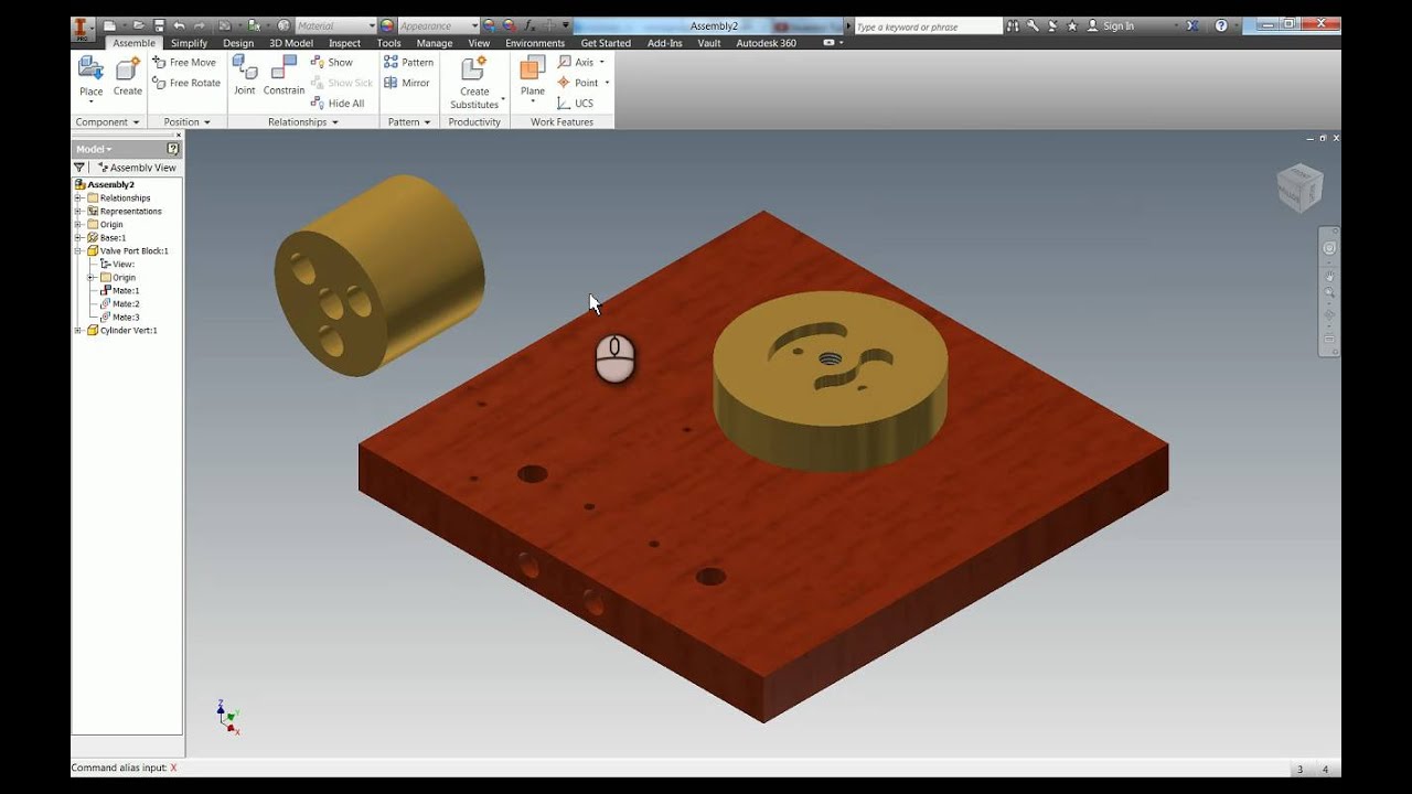 10 Creating the Assembly - Elbow Engine - YouTube