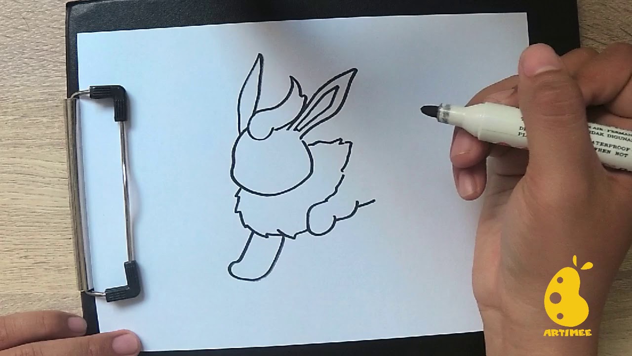 How to Draw flareon - YouTube