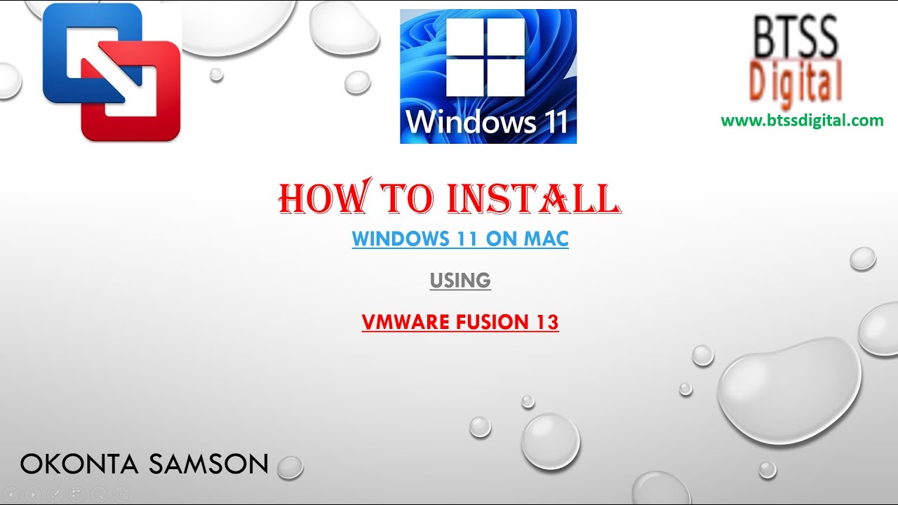 How To Install Window11 On Mac Using VMWareFusion - YouTube