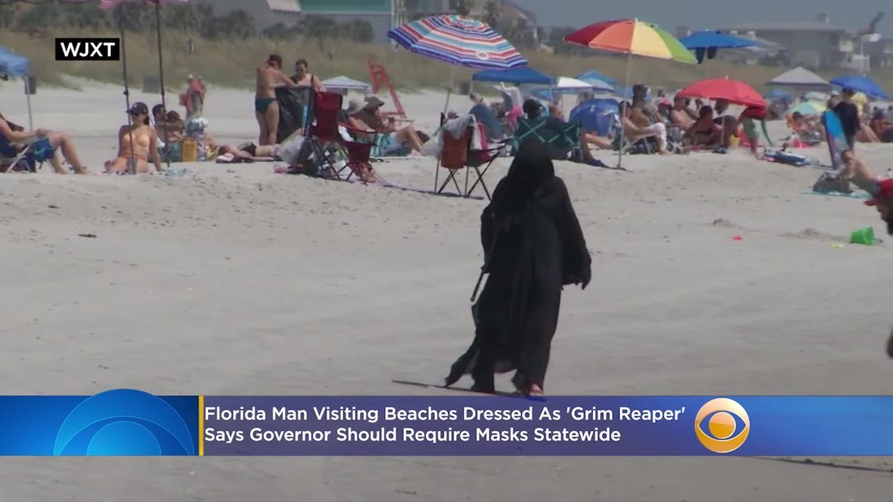 Florida Man Haunts Beaches Dressed As 'Grim Reaper' Says Governor ...