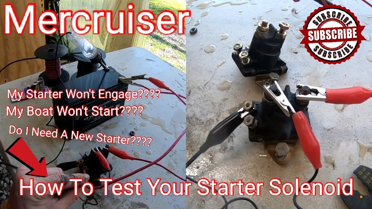 How To Bench Test Your Mercruiser Starter Solenoid! - YouTube