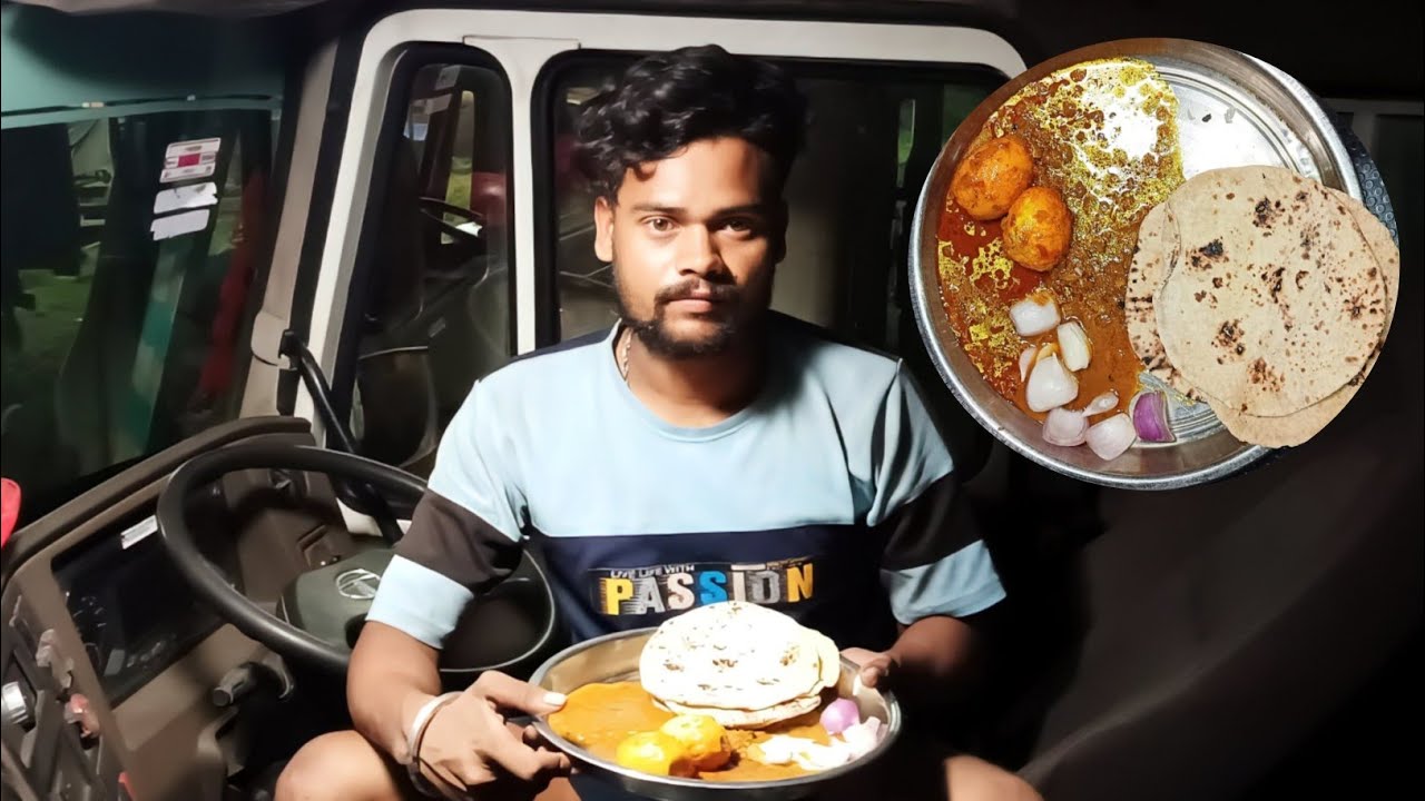 Aaj Banega Anda Curry Aur Roti Truck Driver Cooking || - YouTube
