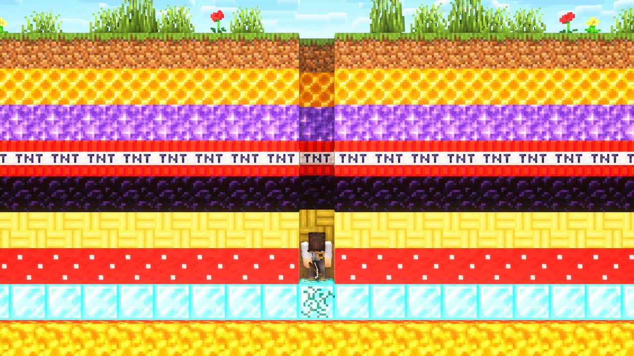Minecraft, Aber Die Welt Besteht Aus 100 Schichten - YouTube
