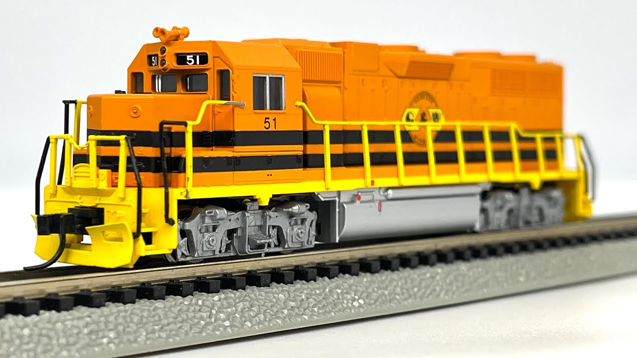 N Scale Atlas Genesee Wyoming EMD GP38 Diesel Locomotive Demo DCC - YouTube