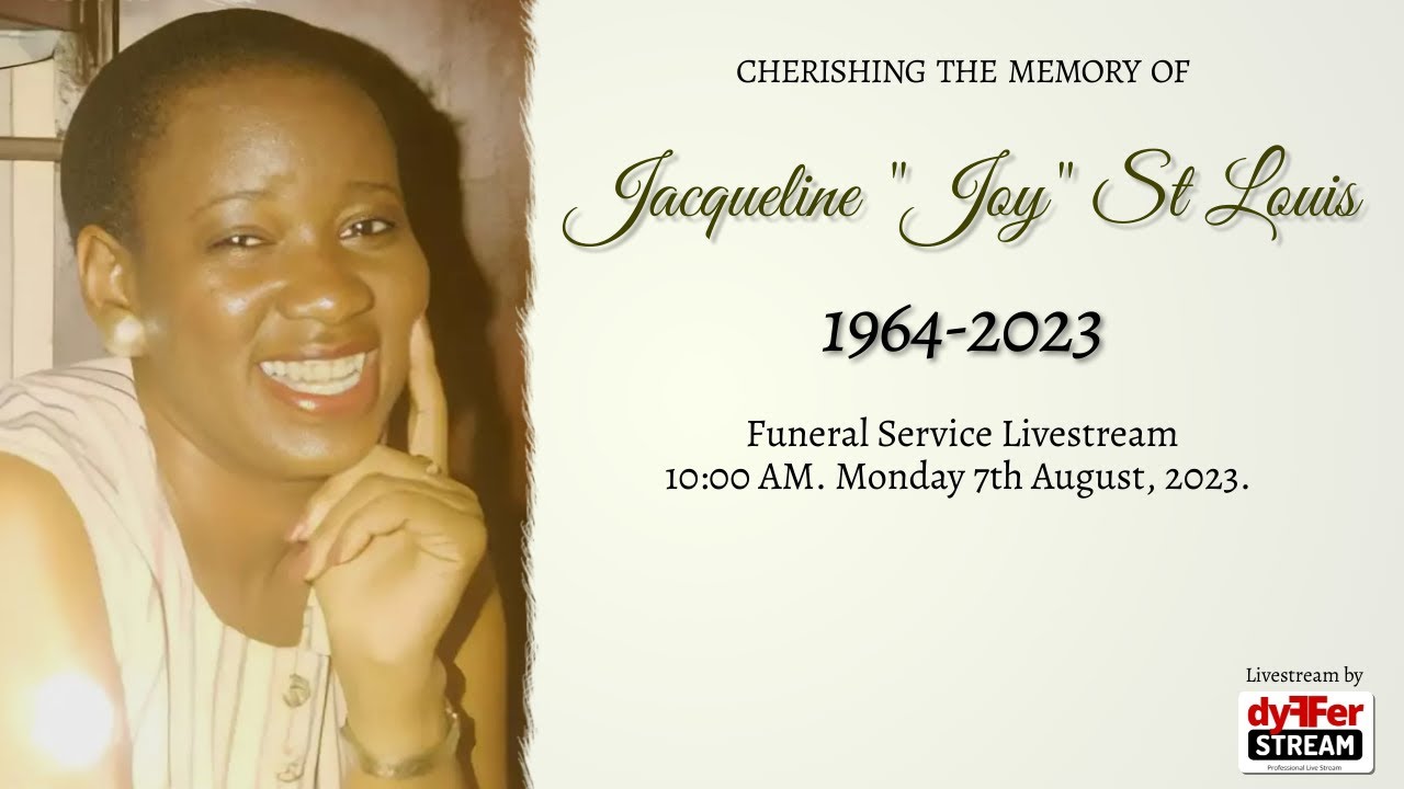 Jacqueline "Joy" St Louis Funeral Service Livestream - YouTube