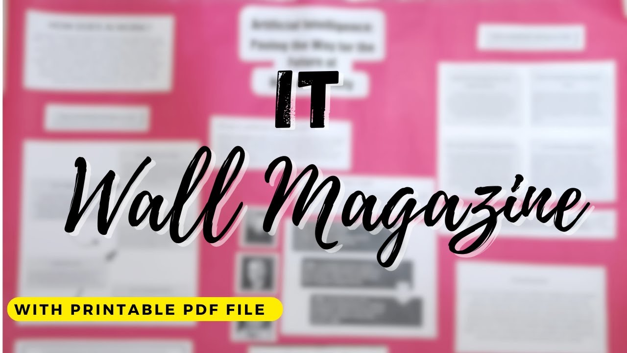 Preparing IT Wall Magazine A-Z | Artificial Intelligence | School ...