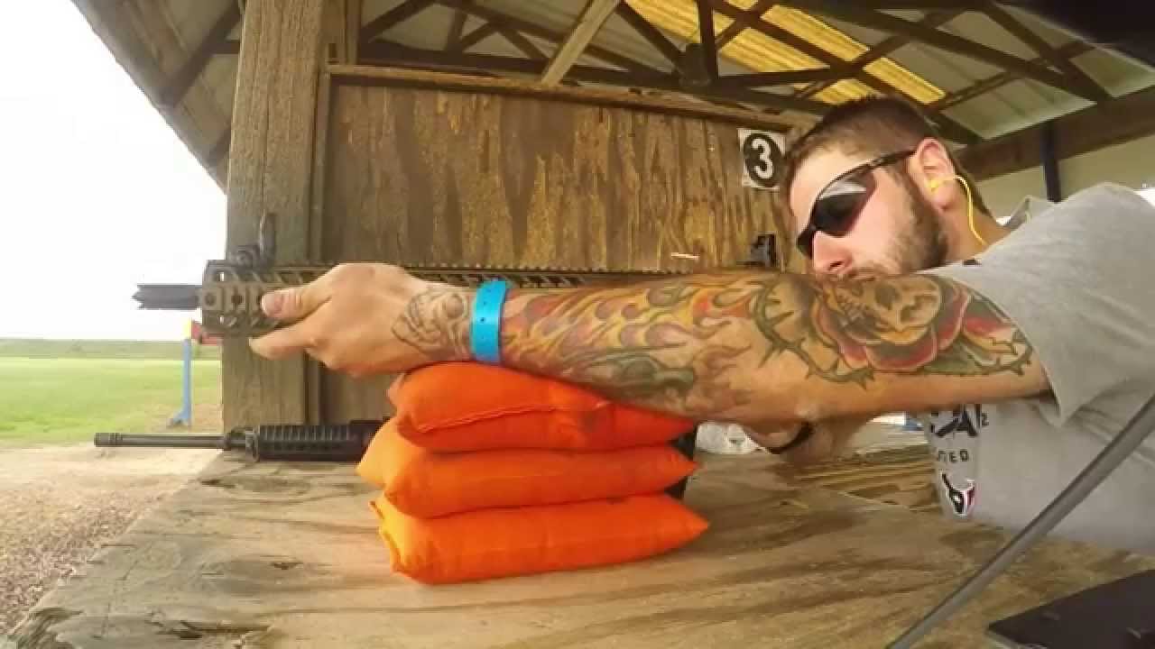 Fun test firing AR-15 built by Thomas Linville in Houston TX - YouTube