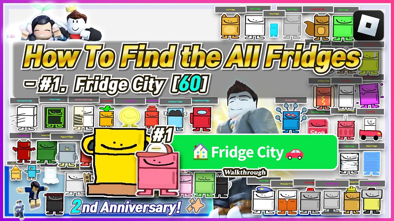 🍔Find the Fridges🍔- #1.🏠 Fridge City🚙[60] - ROBLOX - YouTube