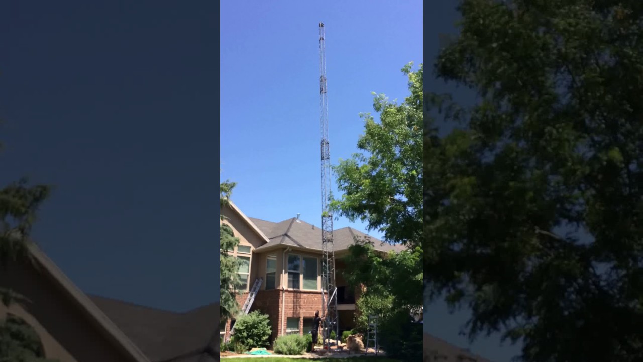 NG7M Tashjian / Tri-Ex LM-470 Post Crane Install Raise and Nesting Test ...