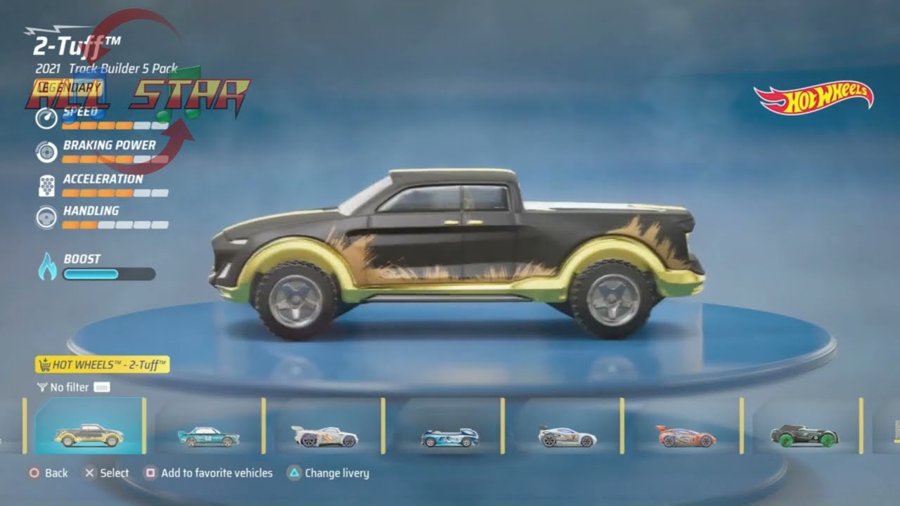 Hot Wheels Unleashed Remake-2021 HW Motors 2 TUFF Pick-Up Truck Track ...