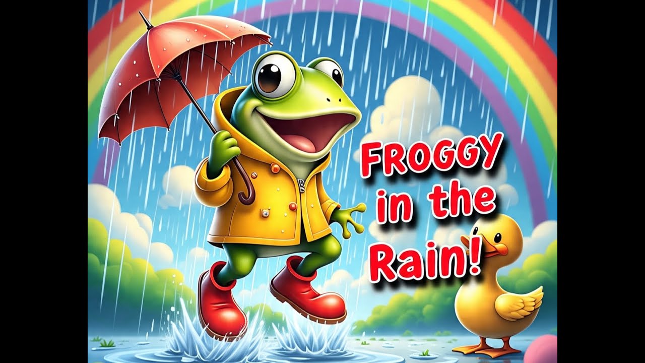 Kid Song :"Froggy in the Rain – Splash Splash Fun! Nursery rhymes for ...
