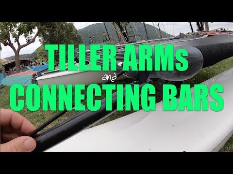 Catamaran Tiller Arm and Connecting Bar systems - YouTube