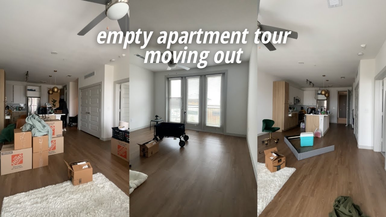 Empty Apartment Tour ~MOVING OUT~ 760-sq-ft 1 bedroom in DFW, Texas ...