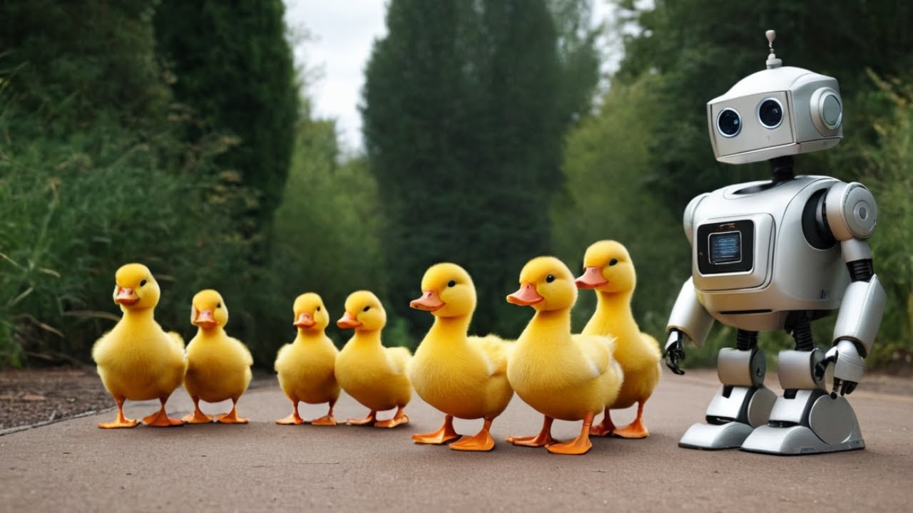A Robot and a Duckling ! The Ultimate Tale of Friendship | 3D Cartoon ...