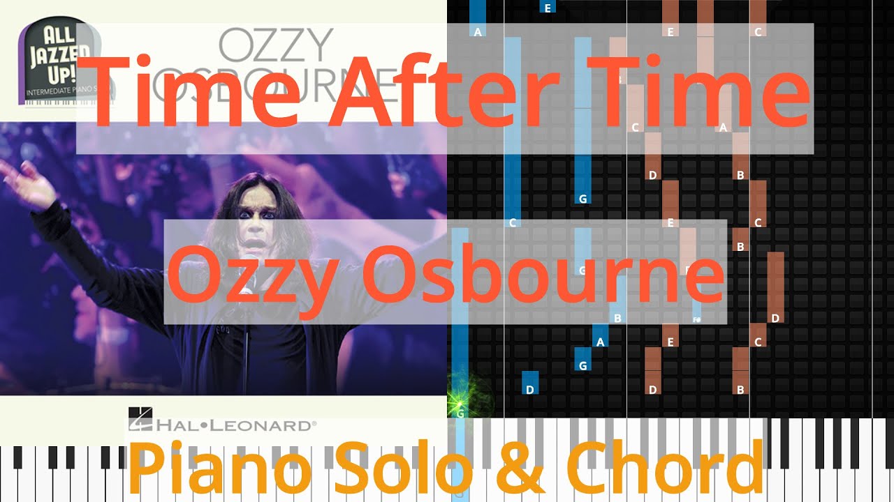 🎹Time After Time, Solo & Chord, Ozzy Osbourne, Synthesia Piano - YouTube