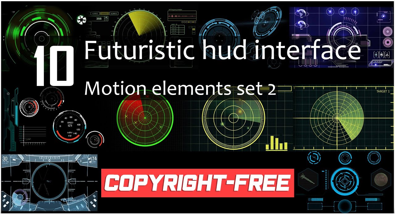 Futuristic HUD interface, copyright Free hud animation backgrounds ...
