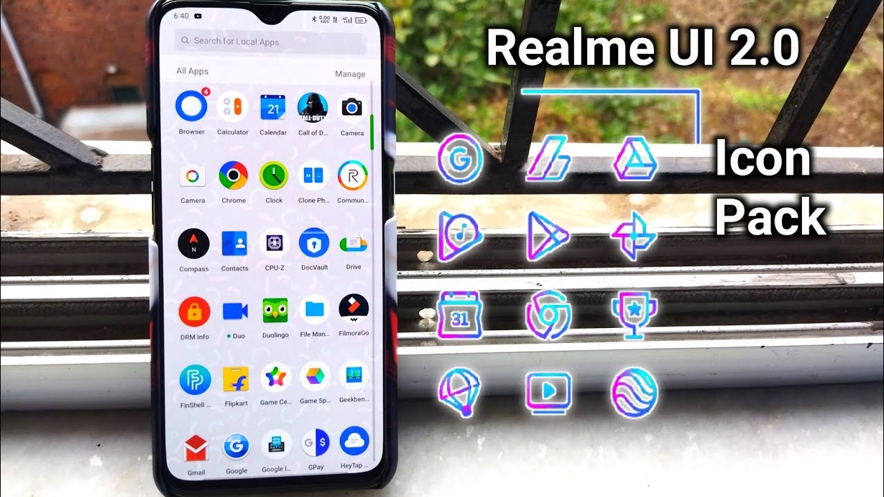 Realme UI 2.0 Icon Customisation | How to apply Icon Pack on Realme UI ...
