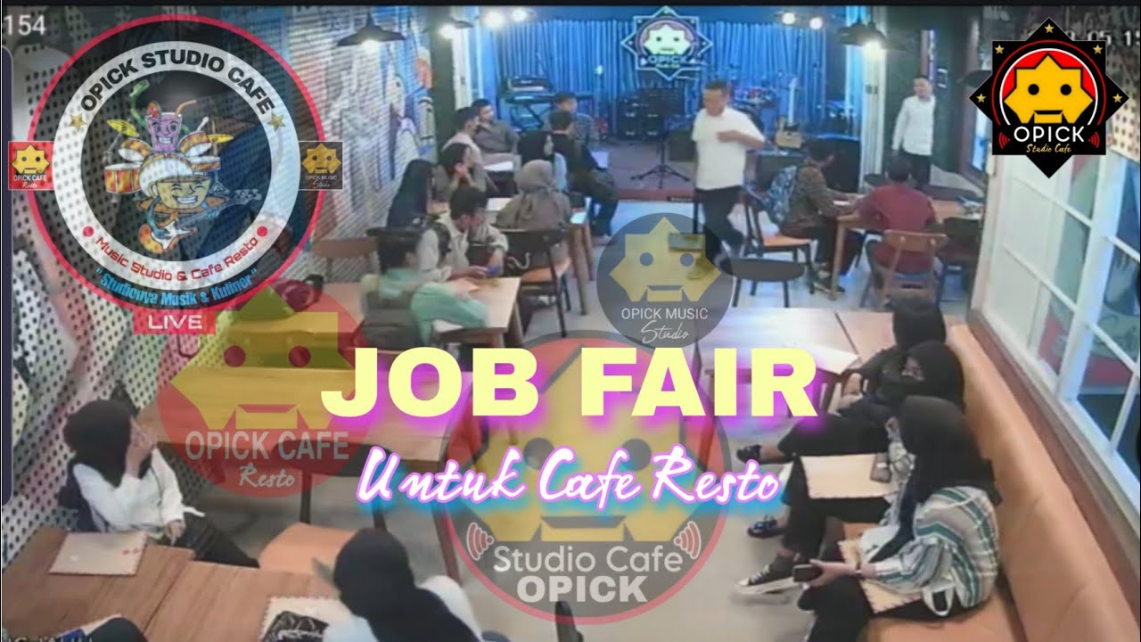 ♨️ Suasana Job Fair Recruitment Karyawan Cafe Resto di Opick Studio ...