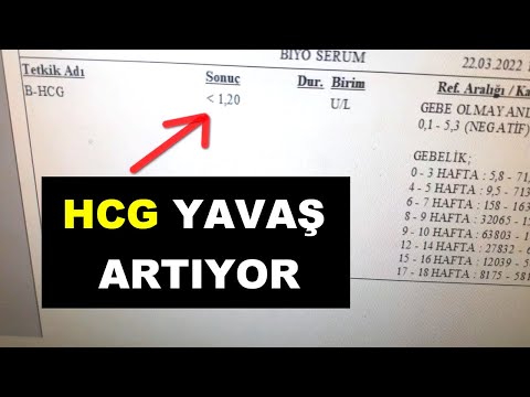 HCG DEĞERİ DÜŞÜK ve YAVAŞ YÜKSELİYOR !