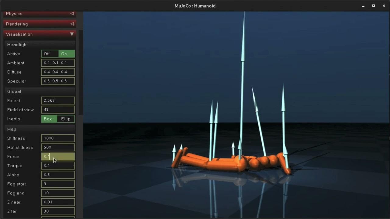 MuJoCo: Visualization section in simulate UI - YouTube