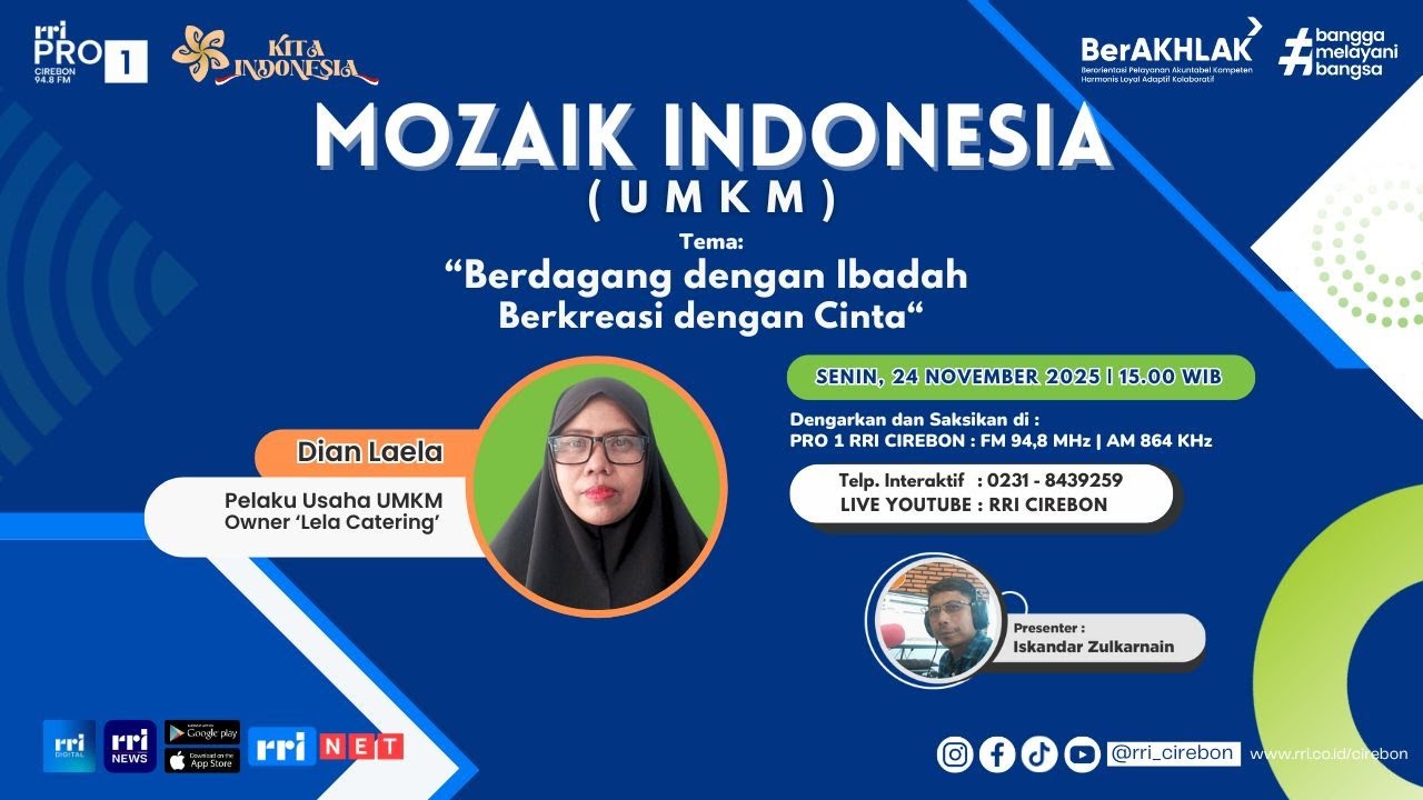 🔴 Berdagang dengan Ibadah Berkreasi dengan Cinta || MOZAIK INDONESIA ...