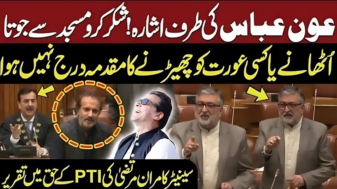 Senator Kamran Murtaza's Powerful Speech in Favor of Imran Khan During ...