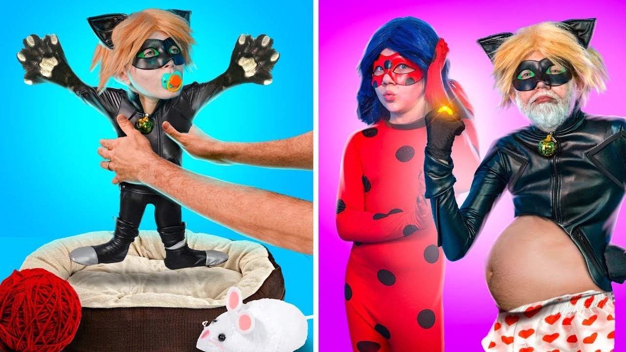 A LADYBUG E O SUPER CAT TELETRANSPORTAM-SE DE VOLTA NO TEMPO! Uma ...