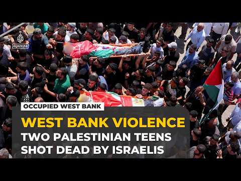 Two Palestinian teens killed as settlers, Israeli forces raid West Bank village