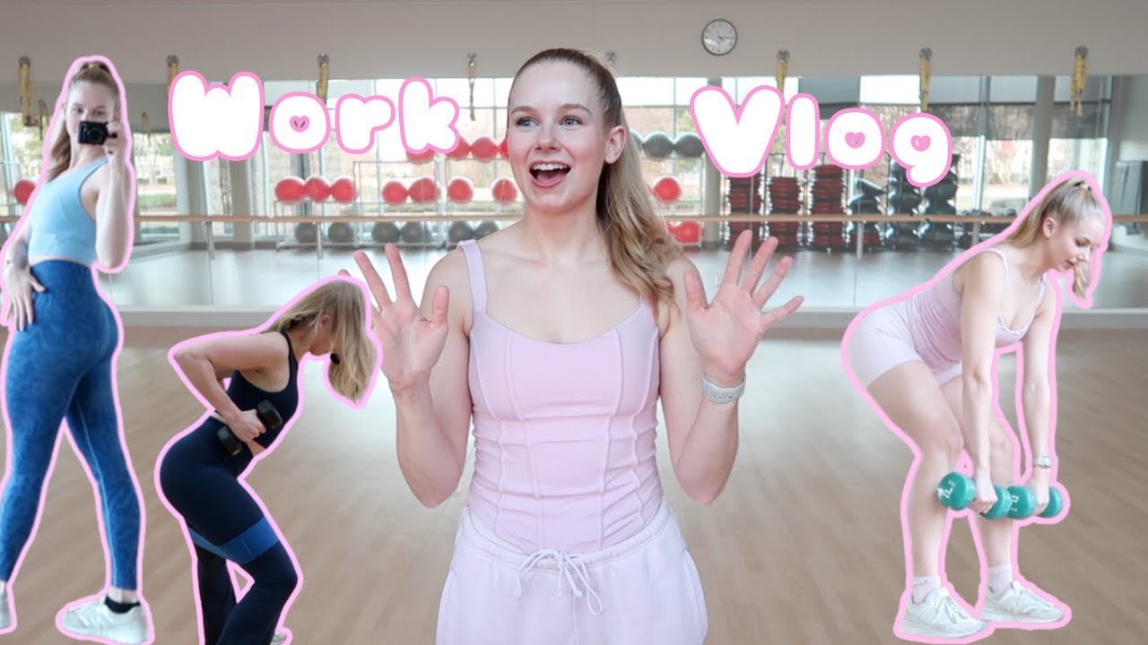WORK VLOG: days in my life as a fitness instructor, workout classes ...