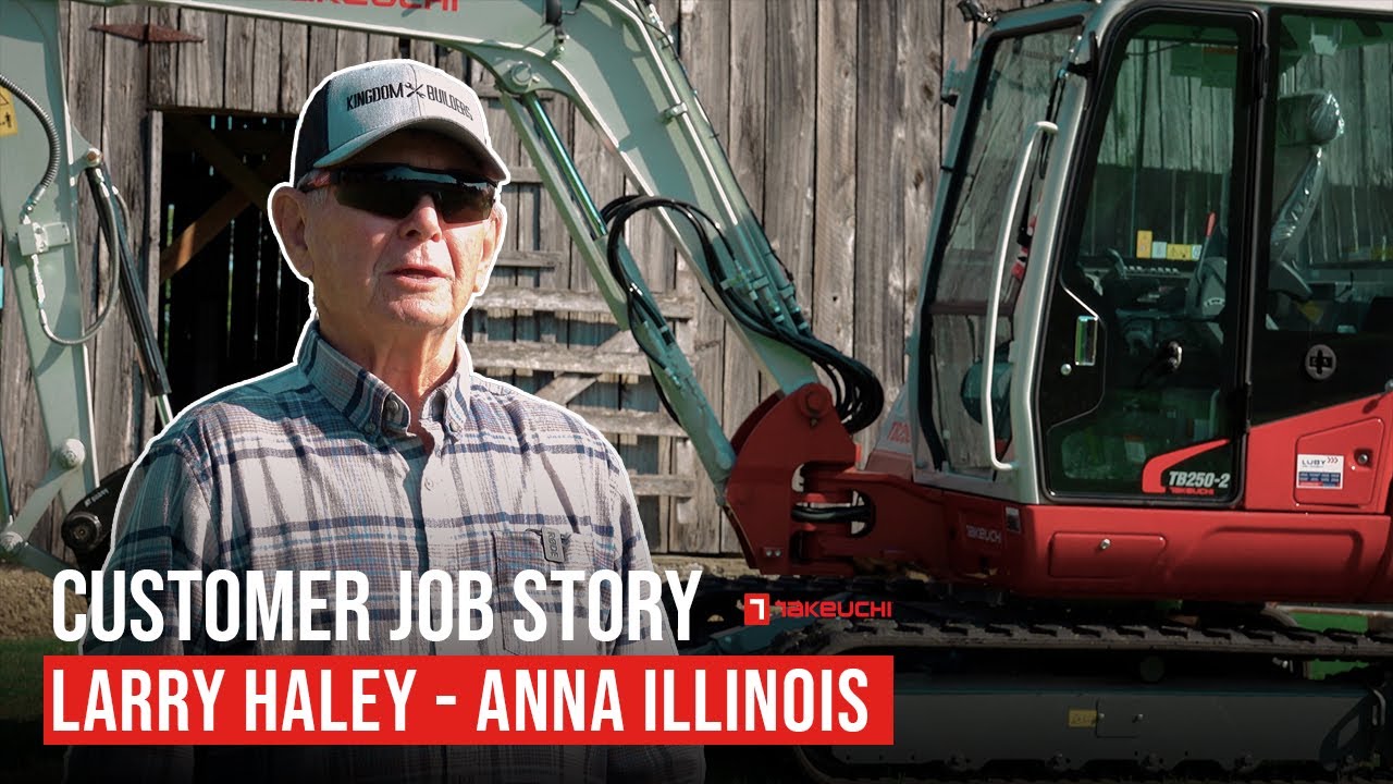 Luby Equipment Customer Testimonial | Larry Haley on His Takeuchi TB250 ...