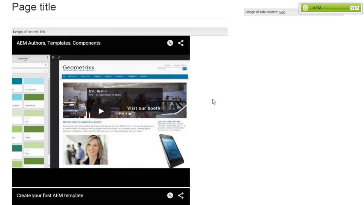 Create AEM design dialogs - YouTube