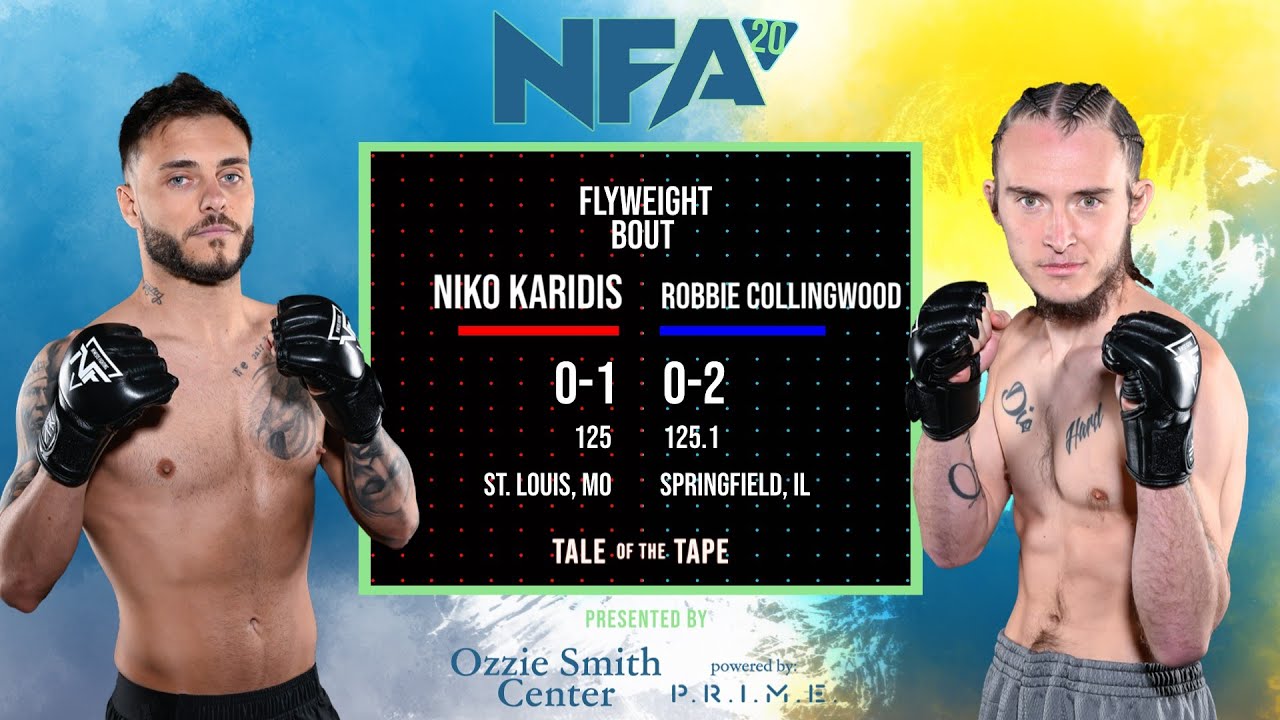 Nemesis 20 amateur #MMA bout Niko Karidis vs Robbie Collingwood - YouTube