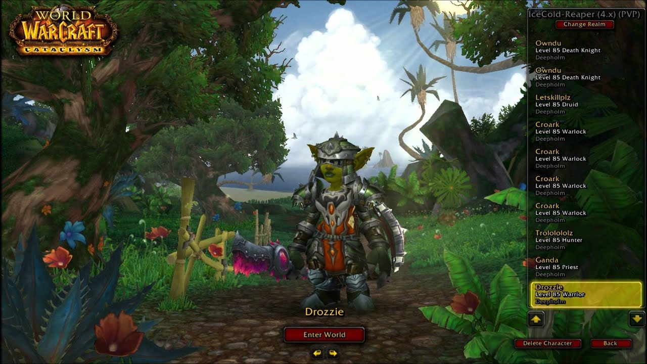 My World of Warcraft Cataclysm characters/mounts - YouTube