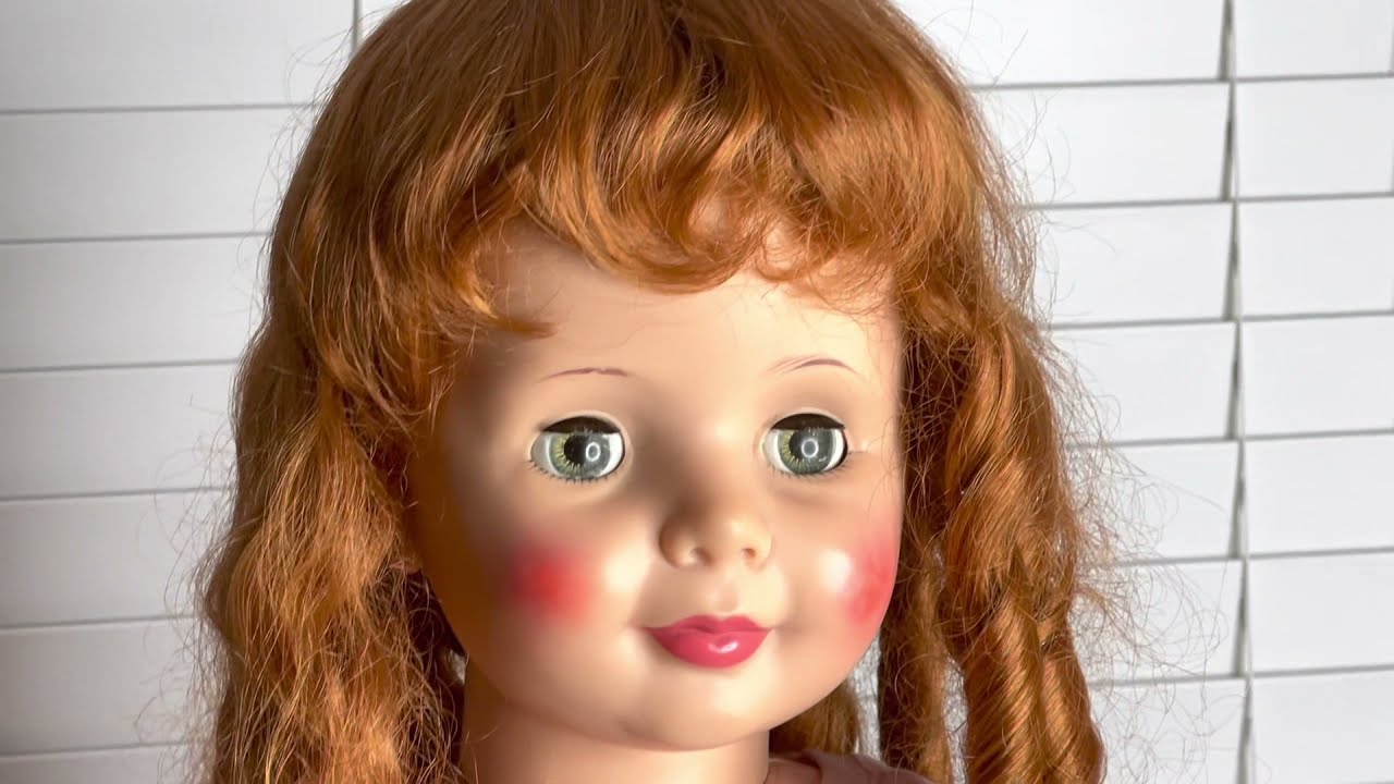💟Ideal 1959 Patti Playpal 36" Toddler Doll 👩‍🦰 Rewigged Platinum ...