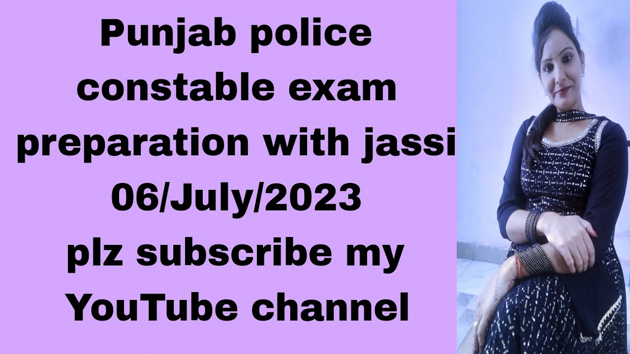 Preparation of Punjab police constable exam with jassi #keepsupporting - YouTube