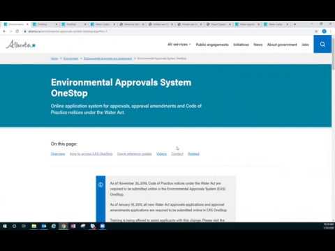 Initiate new Water Act Application Drainage - YouTube