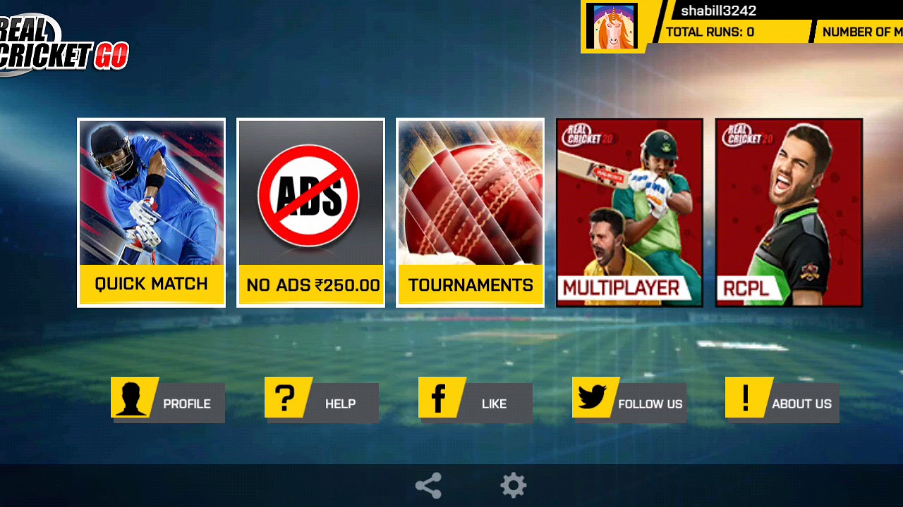 Real cricket go.real game - YouTube