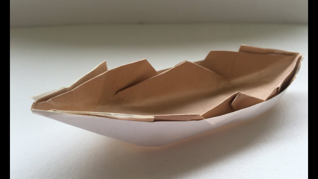 (ORIGAMI) How to make a Gondala (boat) - YouTube