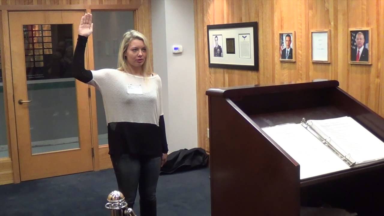 Jamie Berg Swearing In - YouTube
