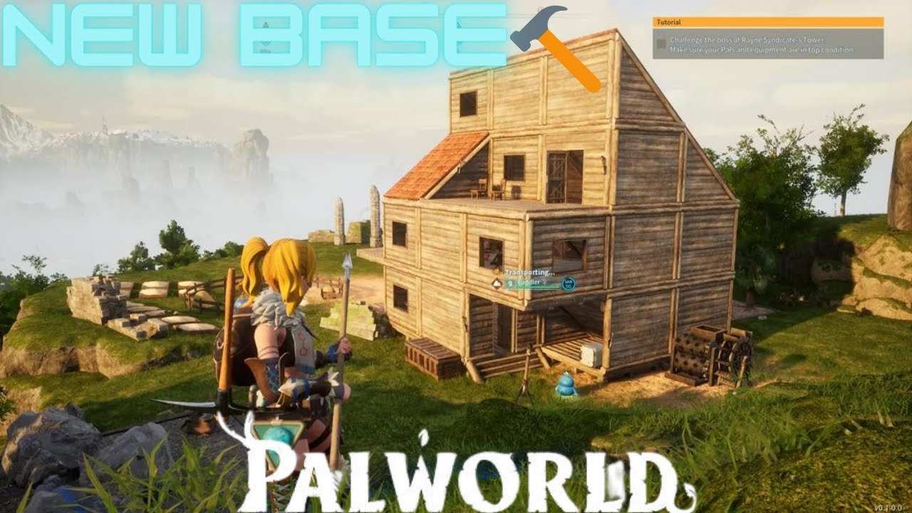 I BUILT MY NEW STONE BASE IN PALWORLD #4 - YouTube