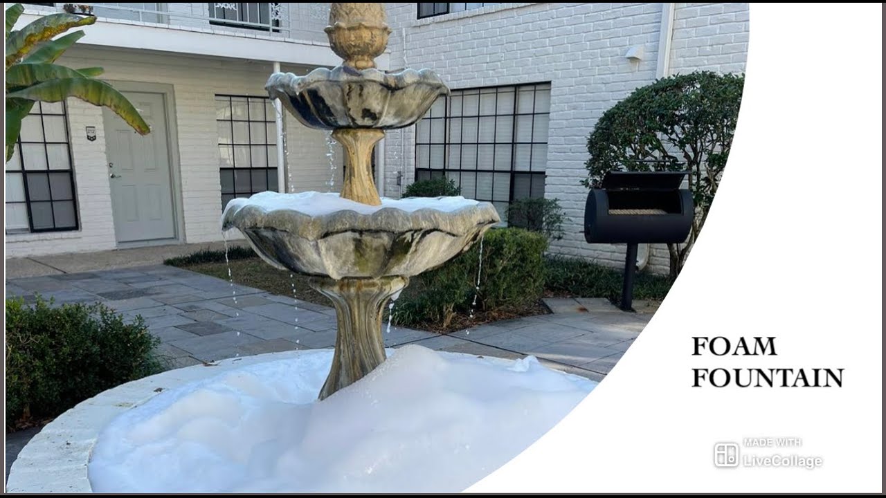 Foam fountain - YouTube