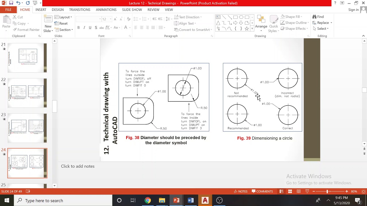 Chapter 12 - Technical Drawing with AutoCAD - YouTube