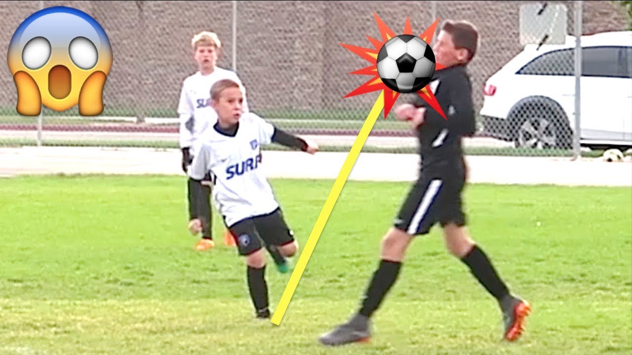 ⚽️FROZEN SOCCER BALL to the FACE!😱 Smallest Kid on Soccer Team Takes on ...