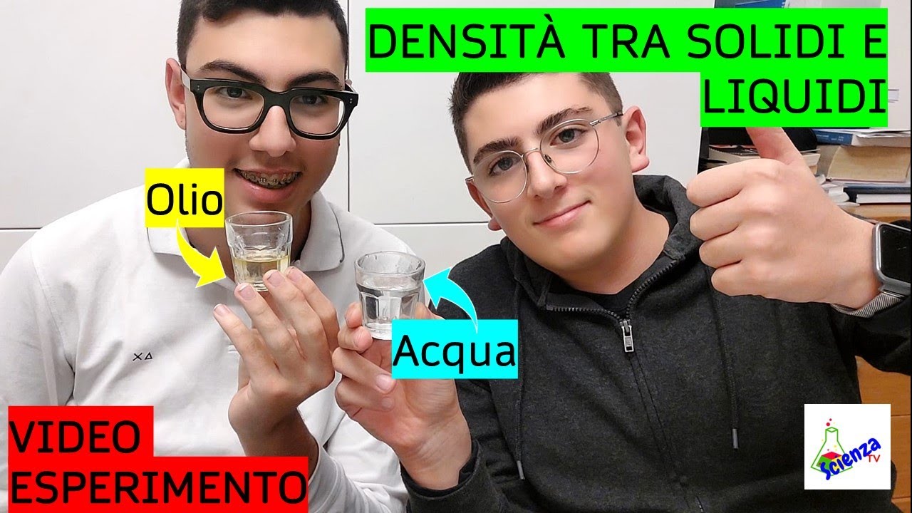 ESPERIMENTO💣🎆 Densità tra solidi e liquidi - YouTube
